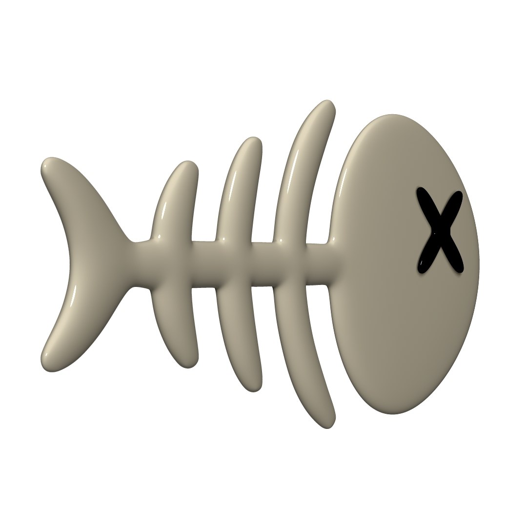 Fish Skeleton 3D Model - TurboSquid 1402653