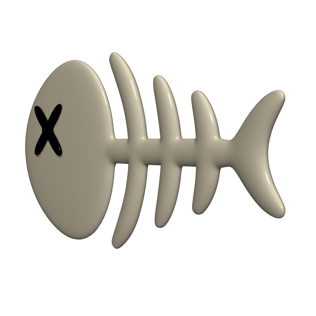 Fish Skeleton 3D Model - TurboSquid 1402653