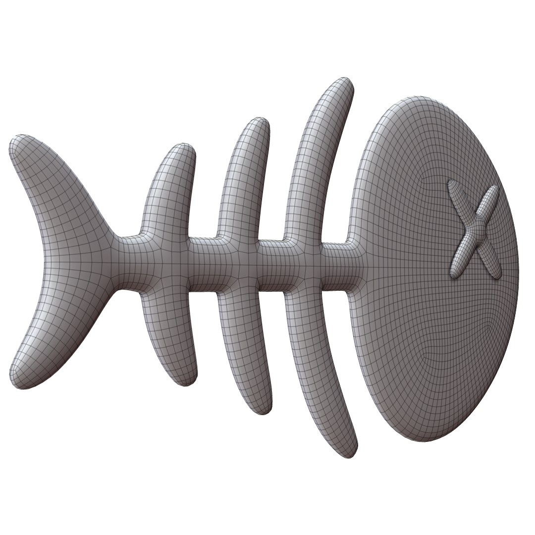 Fish Skeleton 3D Model - TurboSquid 1402653