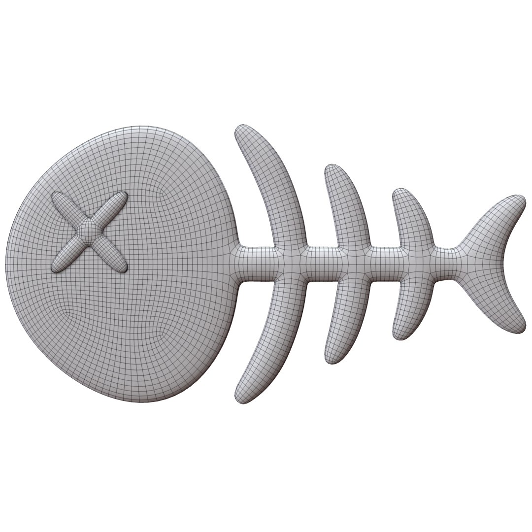 Fish Skeleton 3D Model - TurboSquid 1402653