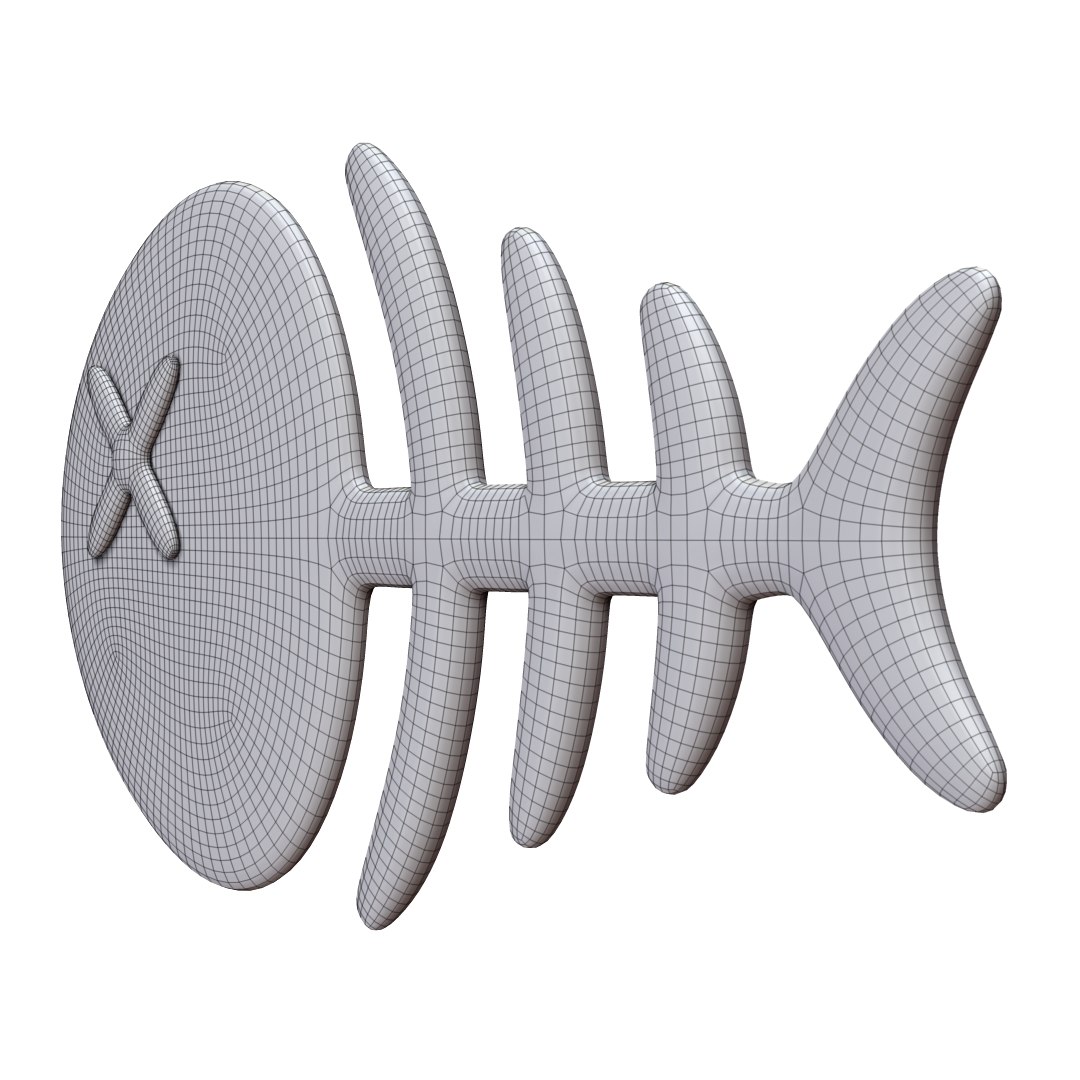 Fish Skeleton 3D Model - TurboSquid 1402653