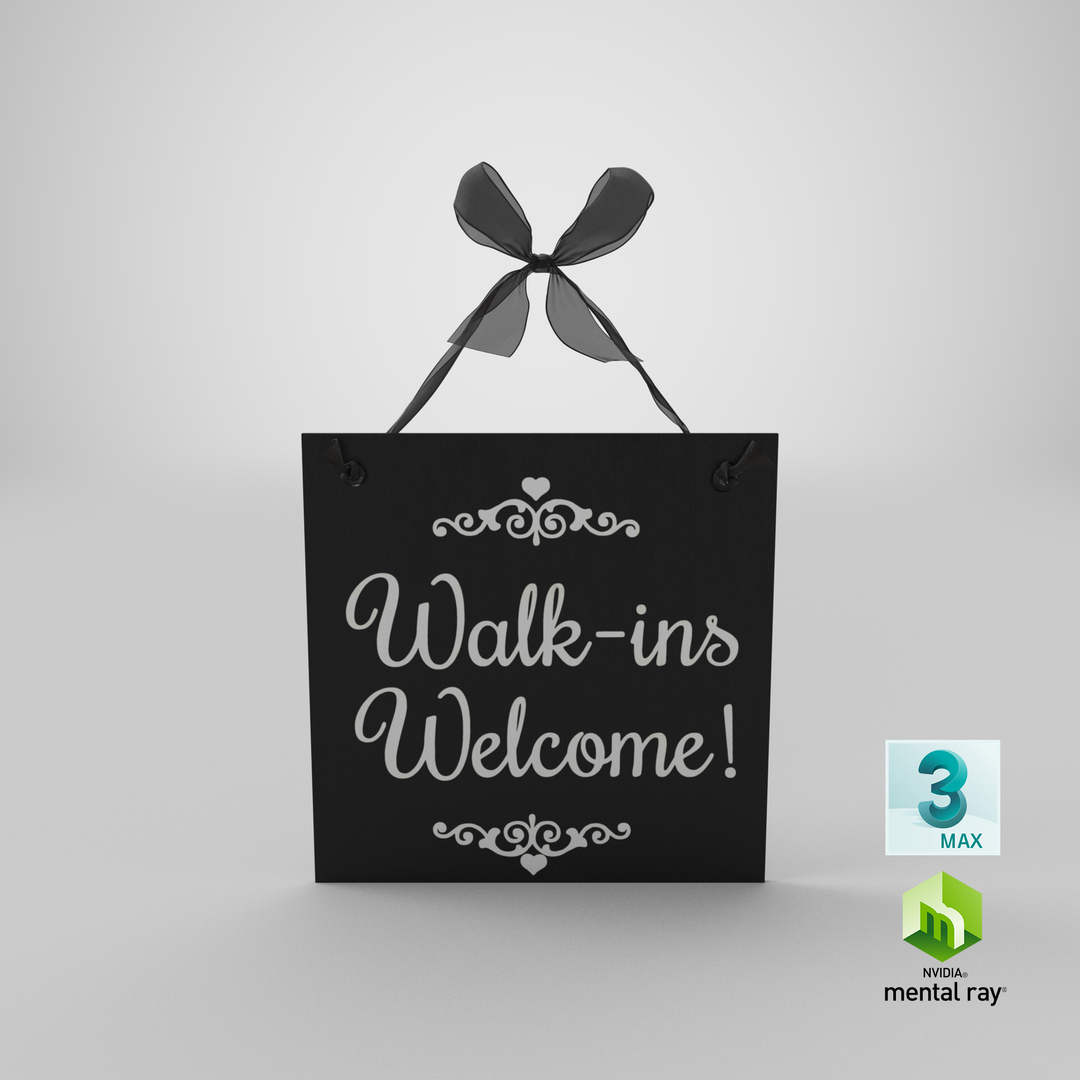 Welcome sign 03 3D model - TurboSquid 1232601