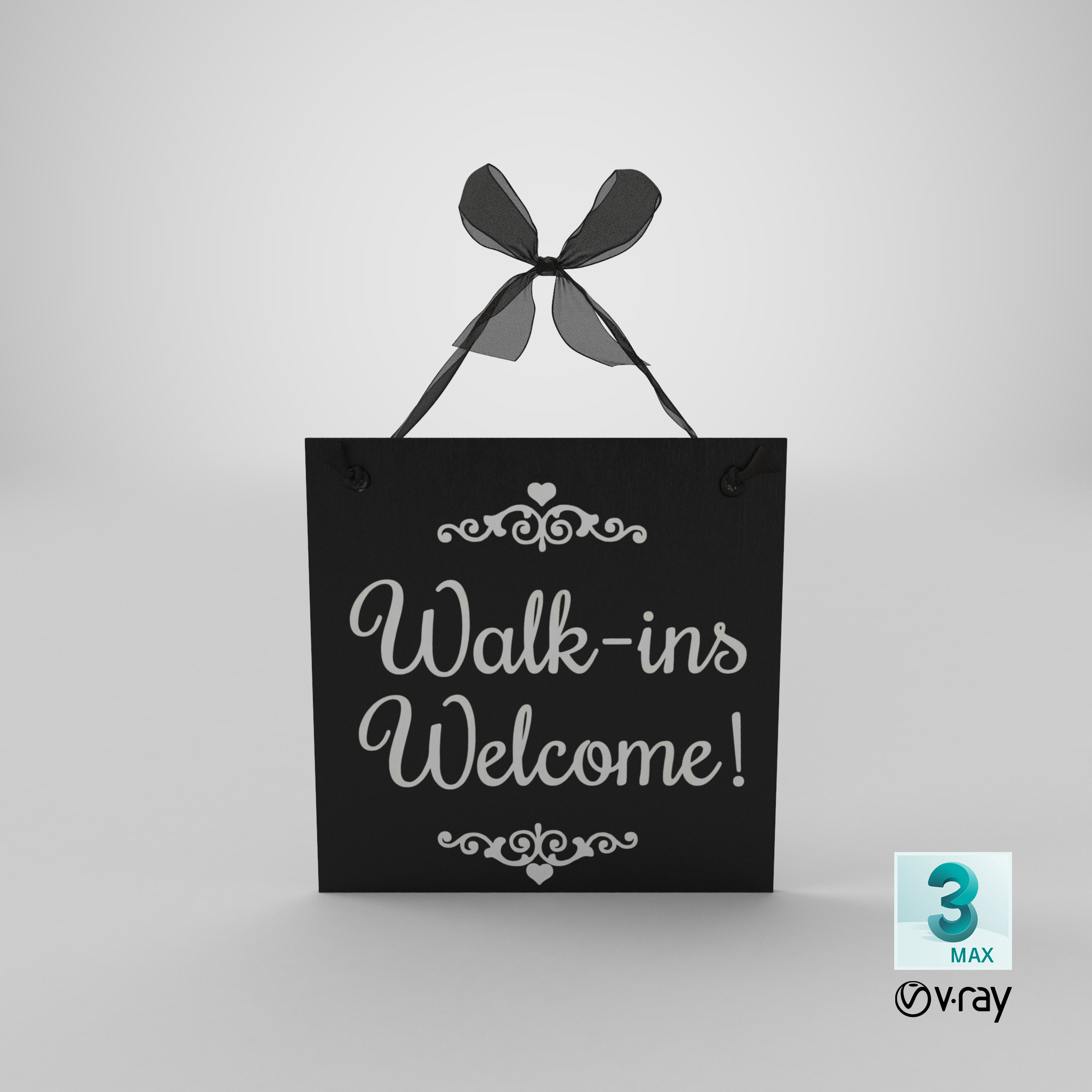 Welcome sign 03 3D model - TurboSquid 1232601