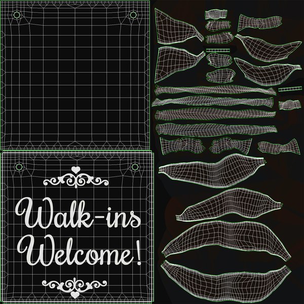 Welcome sign 03 3D model - TurboSquid 1232601