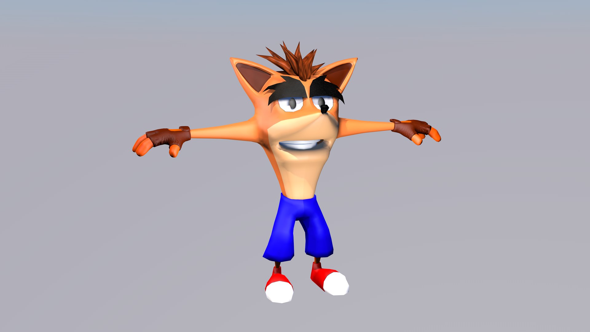Crash Bandicoot Rigged - LANDED Style 3D Model - TurboSquid 2241484