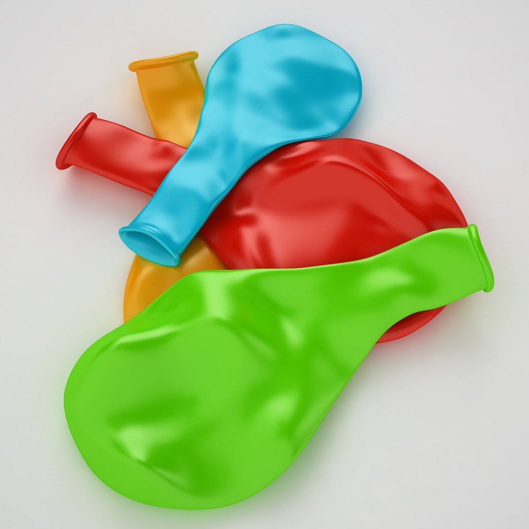 Flat Balloon Ball 3D - TurboSquid 1474218