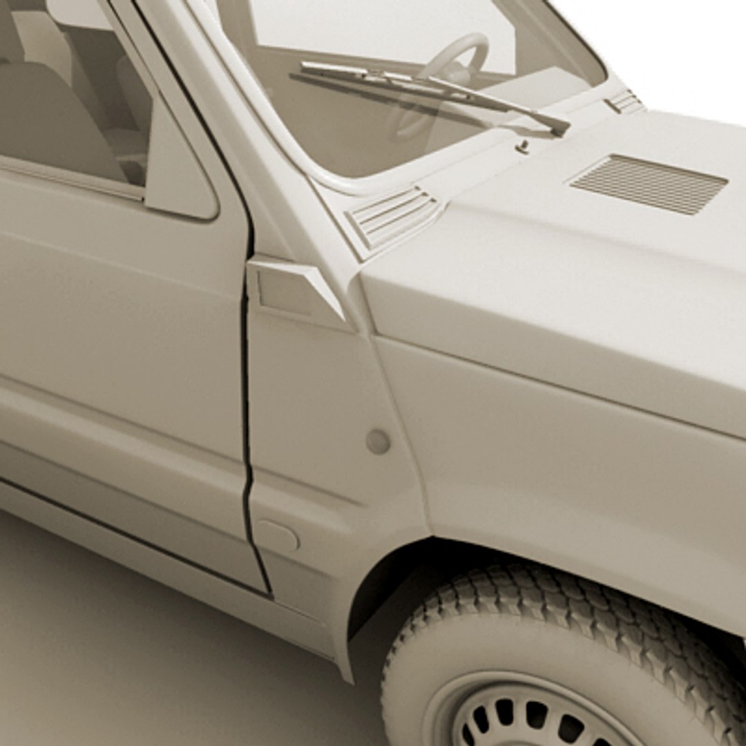 3d fiat panda model