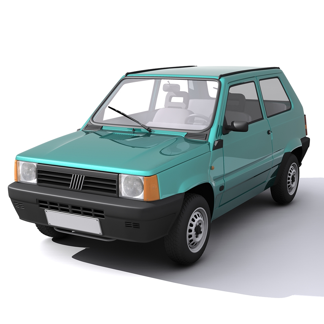 3d fiat panda model