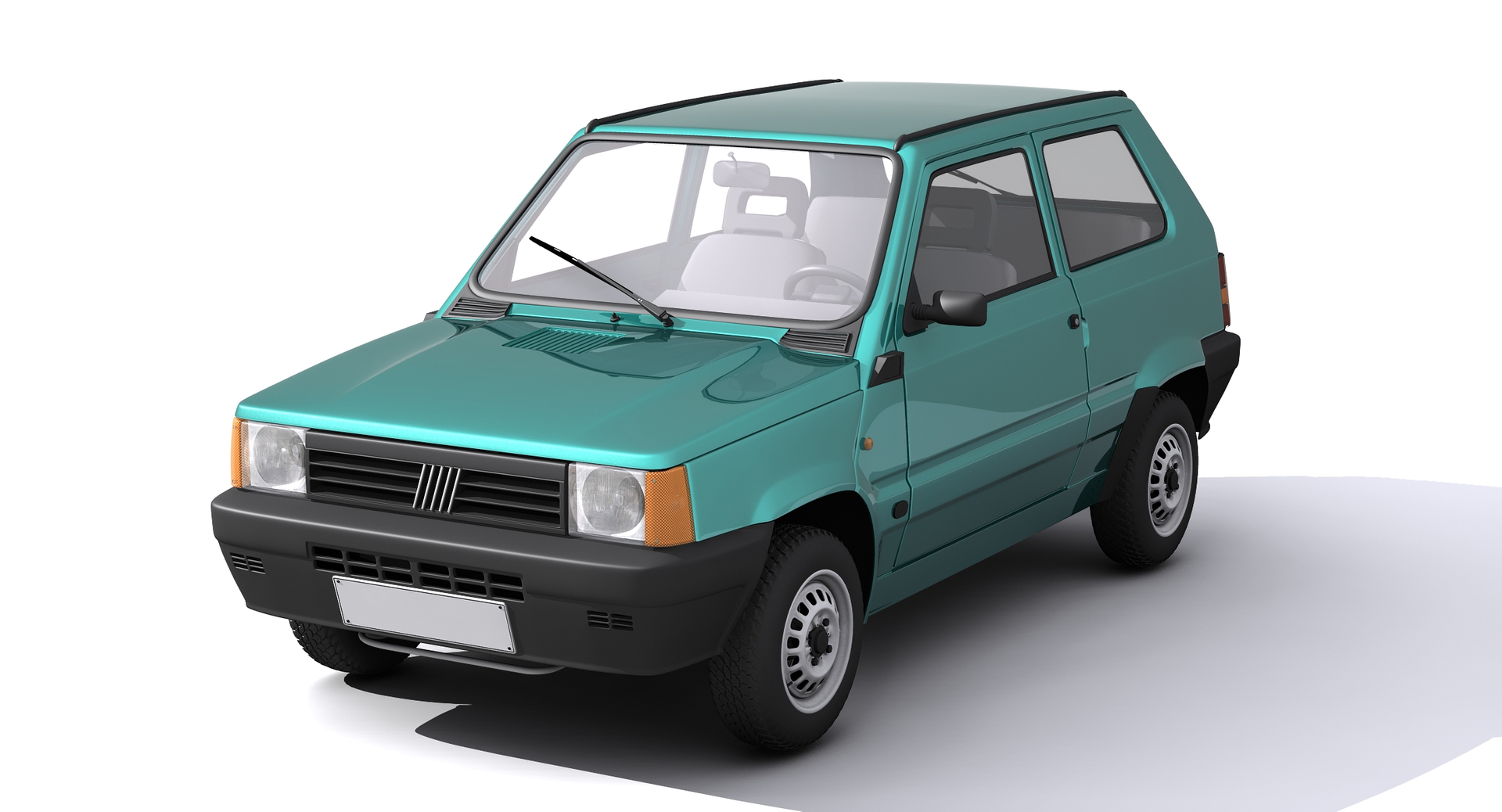 3d fiat panda model