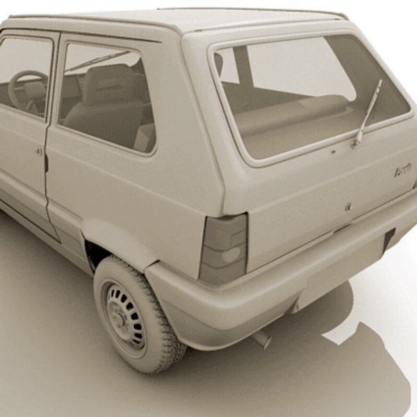 3d fiat panda model