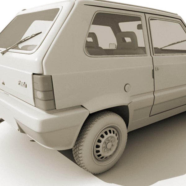 3d fiat panda model