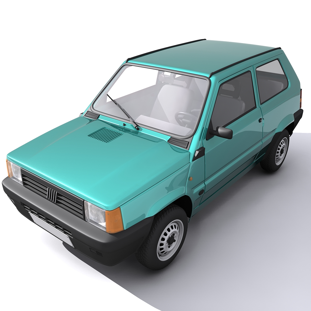3d fiat panda model