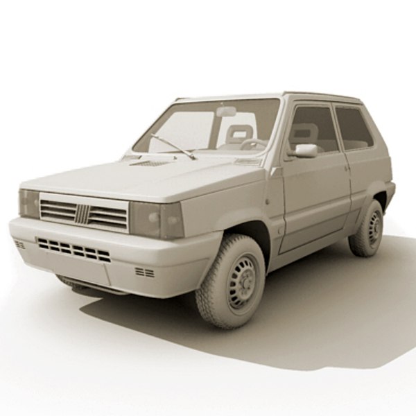 3d fiat panda model