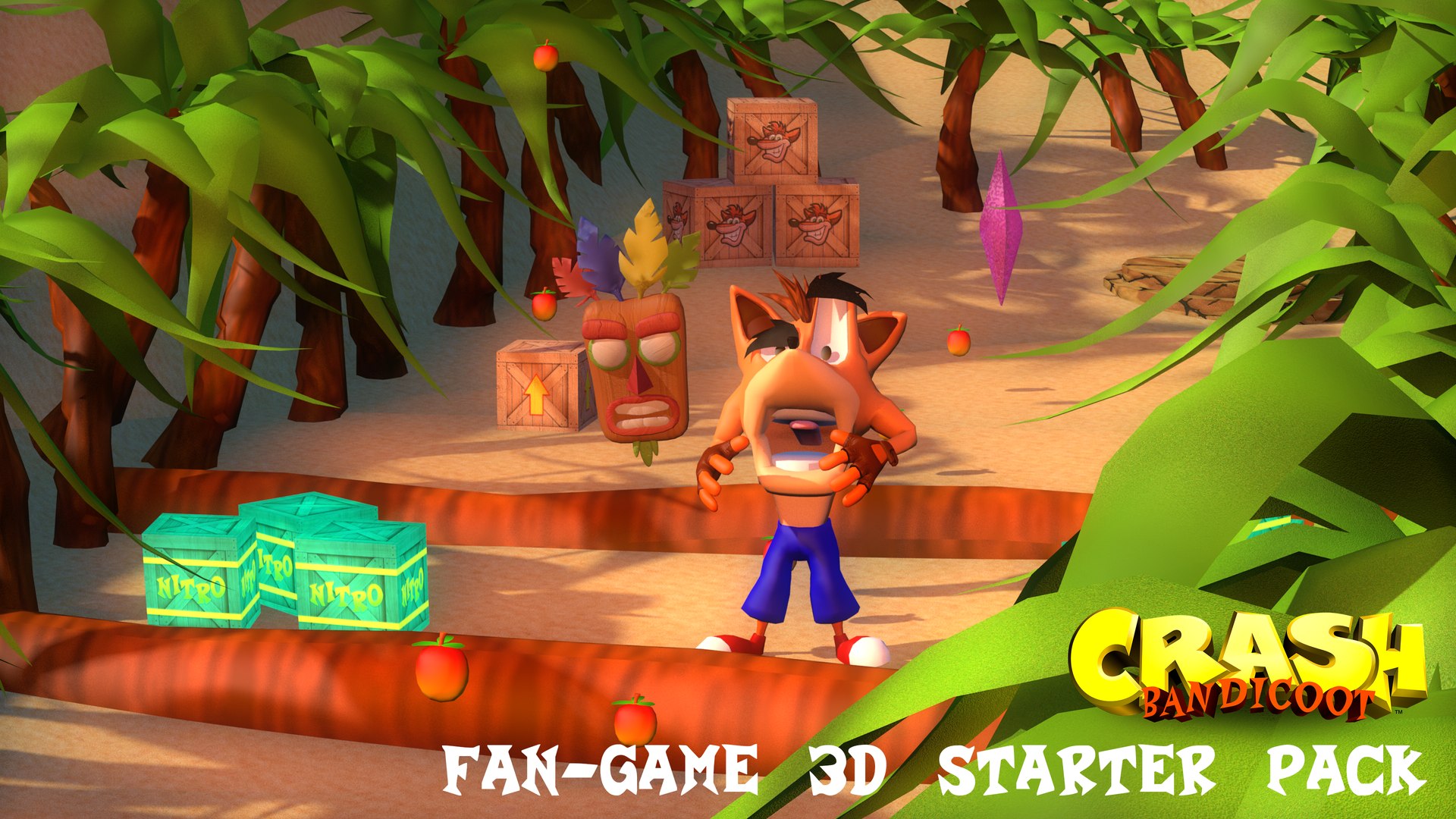 3D Crash Bandicoot - Custom Level Map Model - TurboSquid 2271430