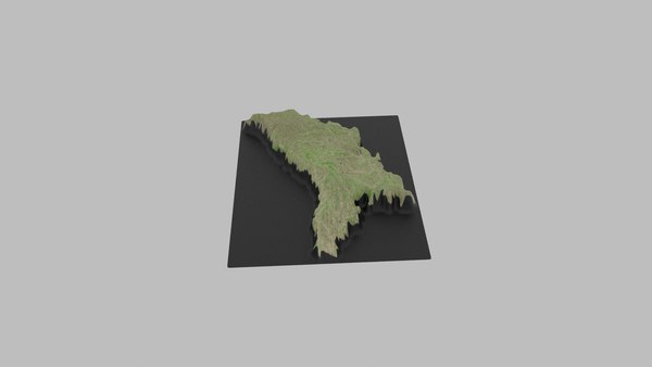 modelo 3d Moldova Map Country - TurboSquid 2076251