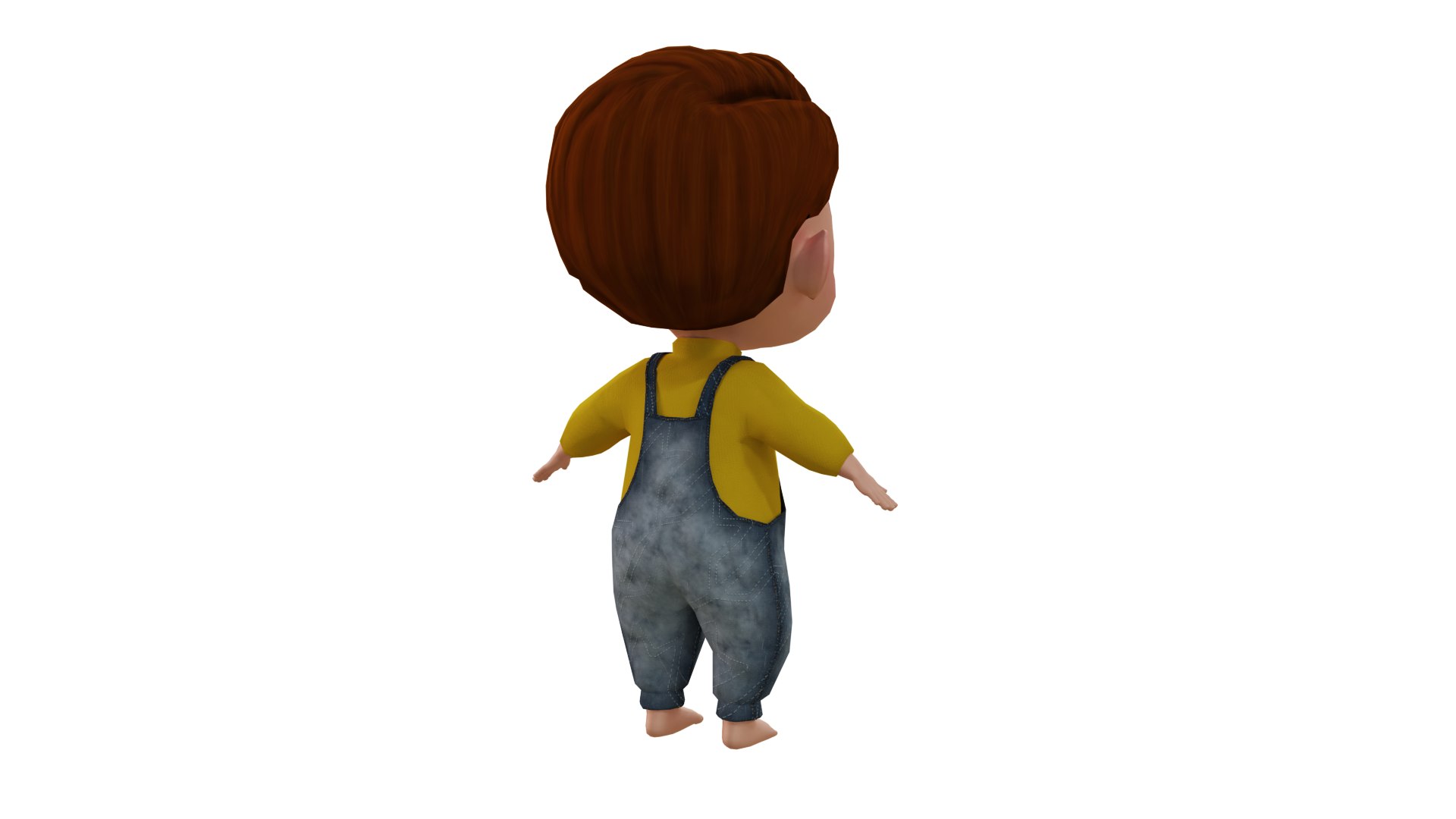 Cute Baby Boy character Animated in Blender with Unity 3D model ...