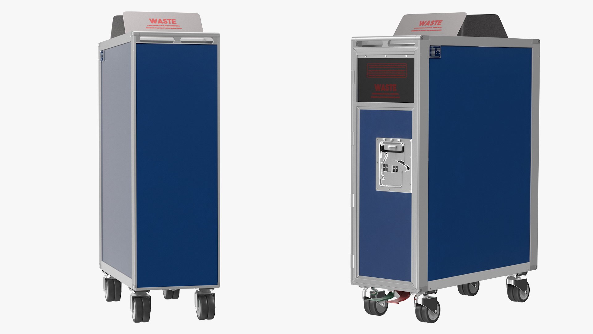 3D Size Waste Trolley Model - TurboSquid 1496653