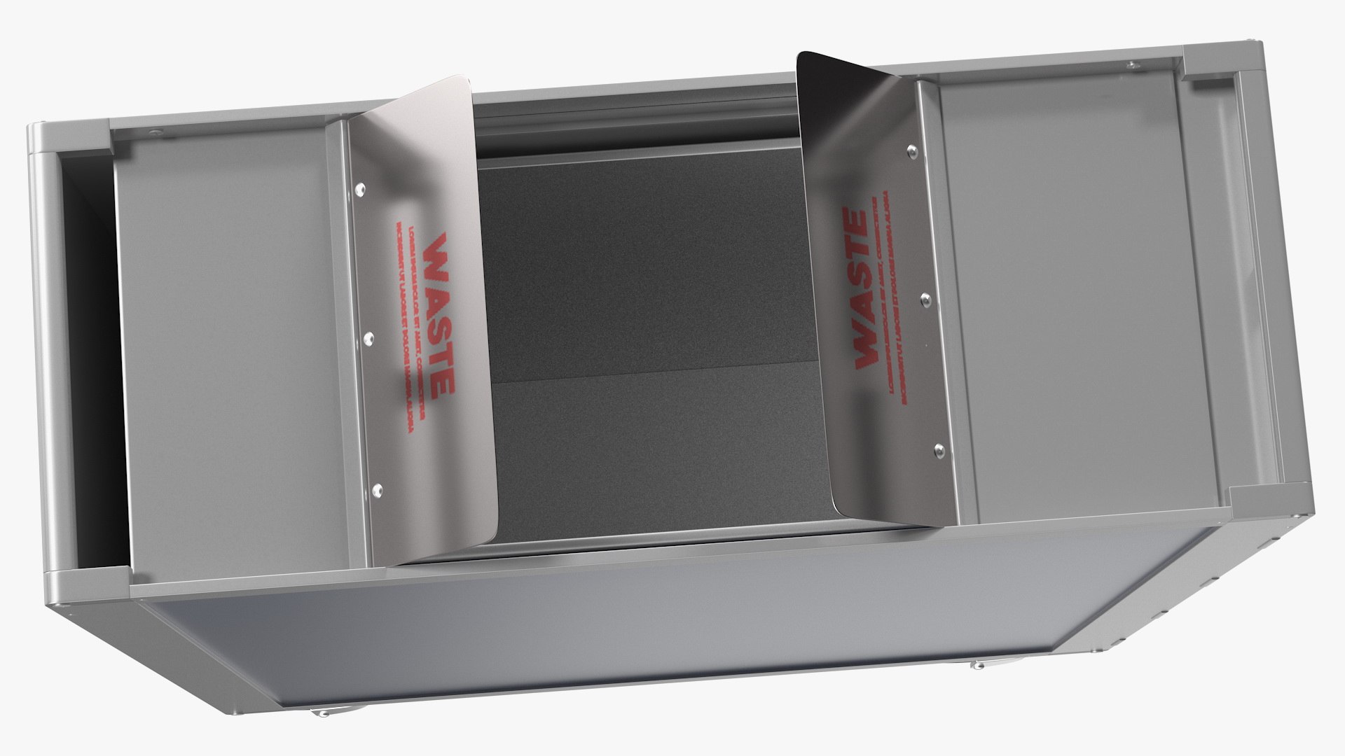 3D Size Waste Trolley Model - TurboSquid 1496653