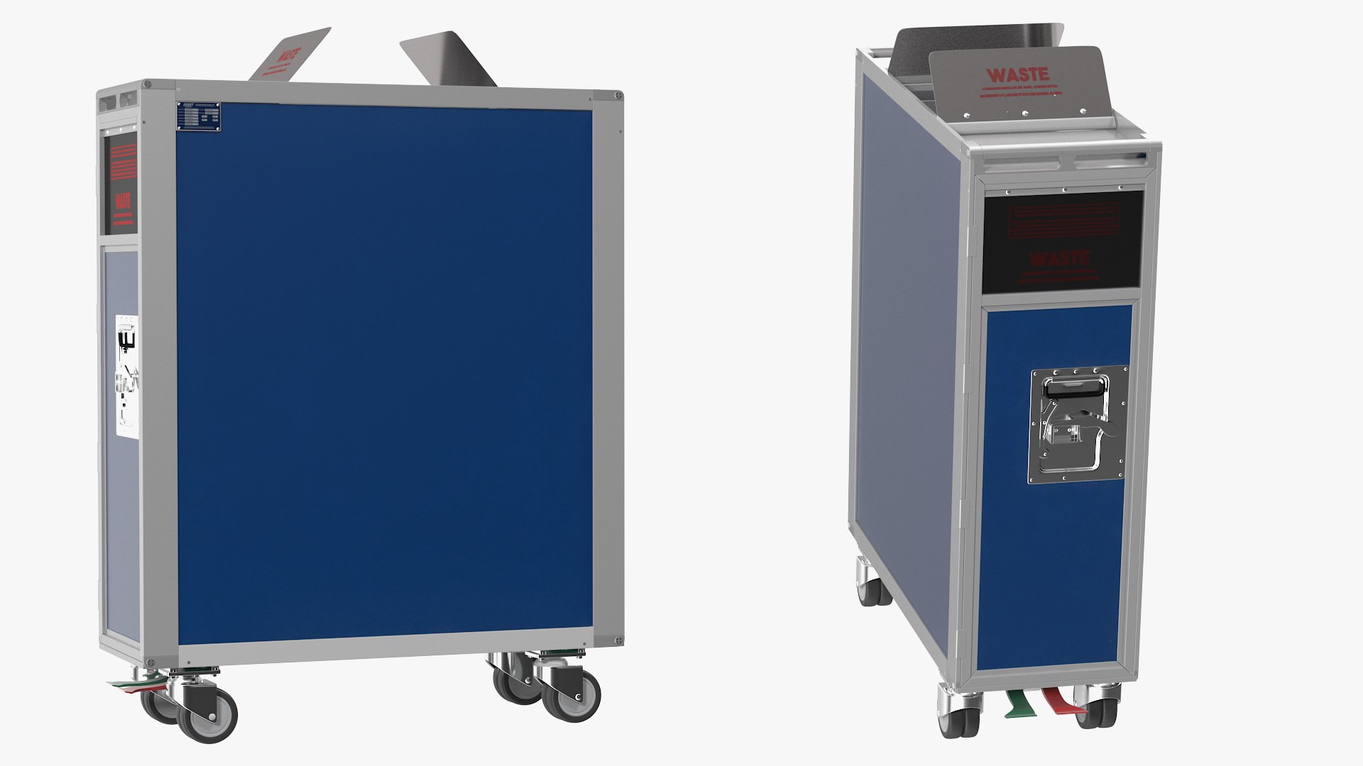 3D Size Waste Trolley Model - TurboSquid 1496653
