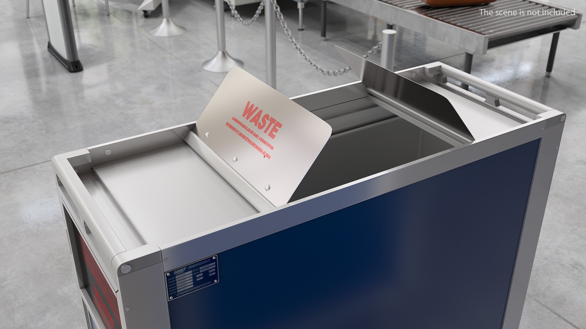 3D Size Waste Trolley Model - TurboSquid 1496653