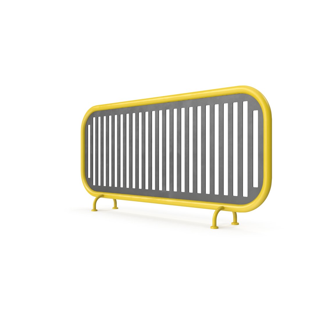 Metal Barrier 3D Model - TurboSquid 1958869