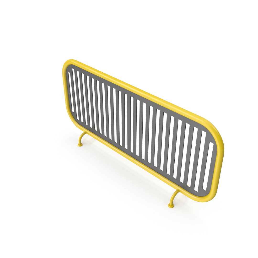 Metal Barrier 3D Model - TurboSquid 1958869