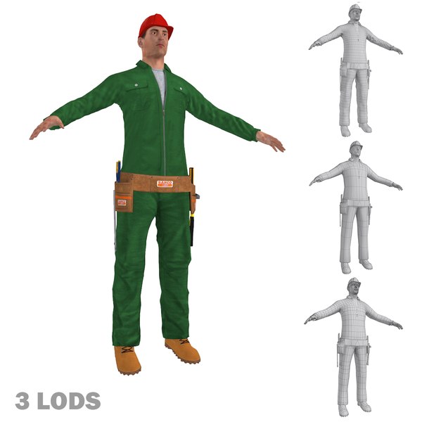 Construction Worker 3D Models for Download | TurboSquid