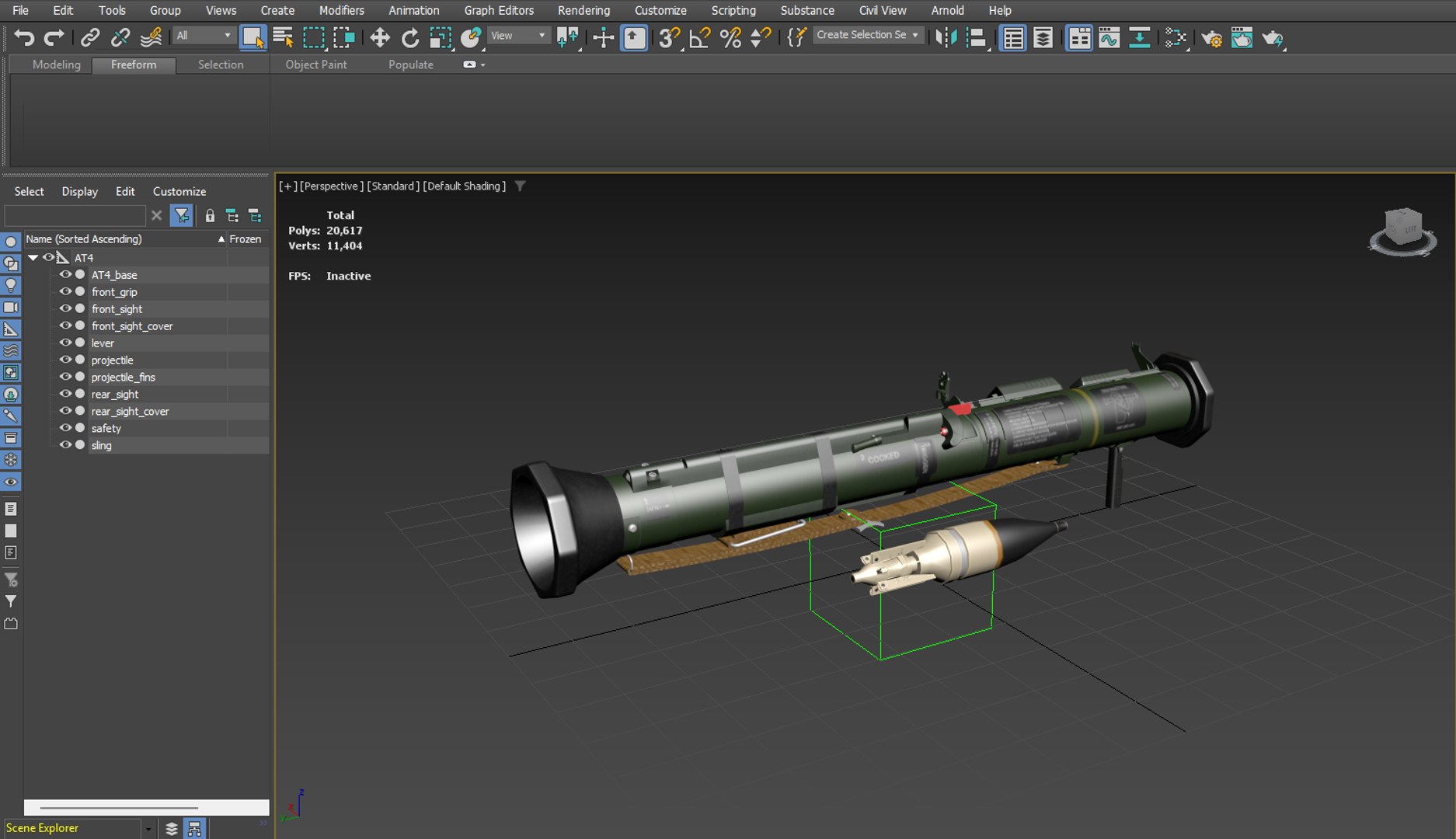 3D AT4 Anti Tank Rocket Launcher Low-poly PBR - TurboSquid 1953488