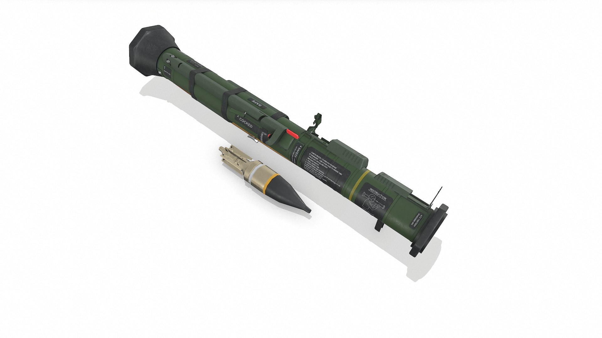 3D AT4 Anti Tank Rocket Launcher Low-poly PBR - TurboSquid 1953488
