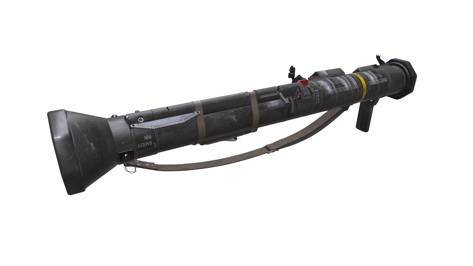 3D AT4 Anti Tank Rocket Launcher Low-poly PBR - TurboSquid 1953488