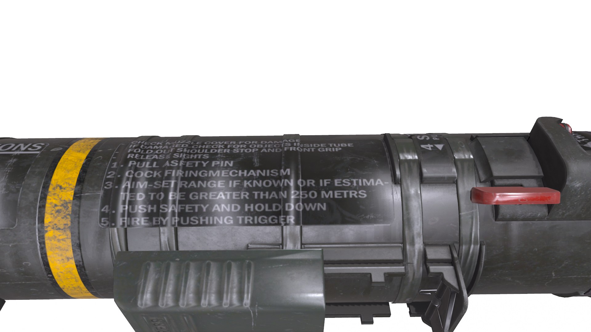 3D AT4 Anti Tank Rocket Launcher Low-poly PBR - TurboSquid 1953488