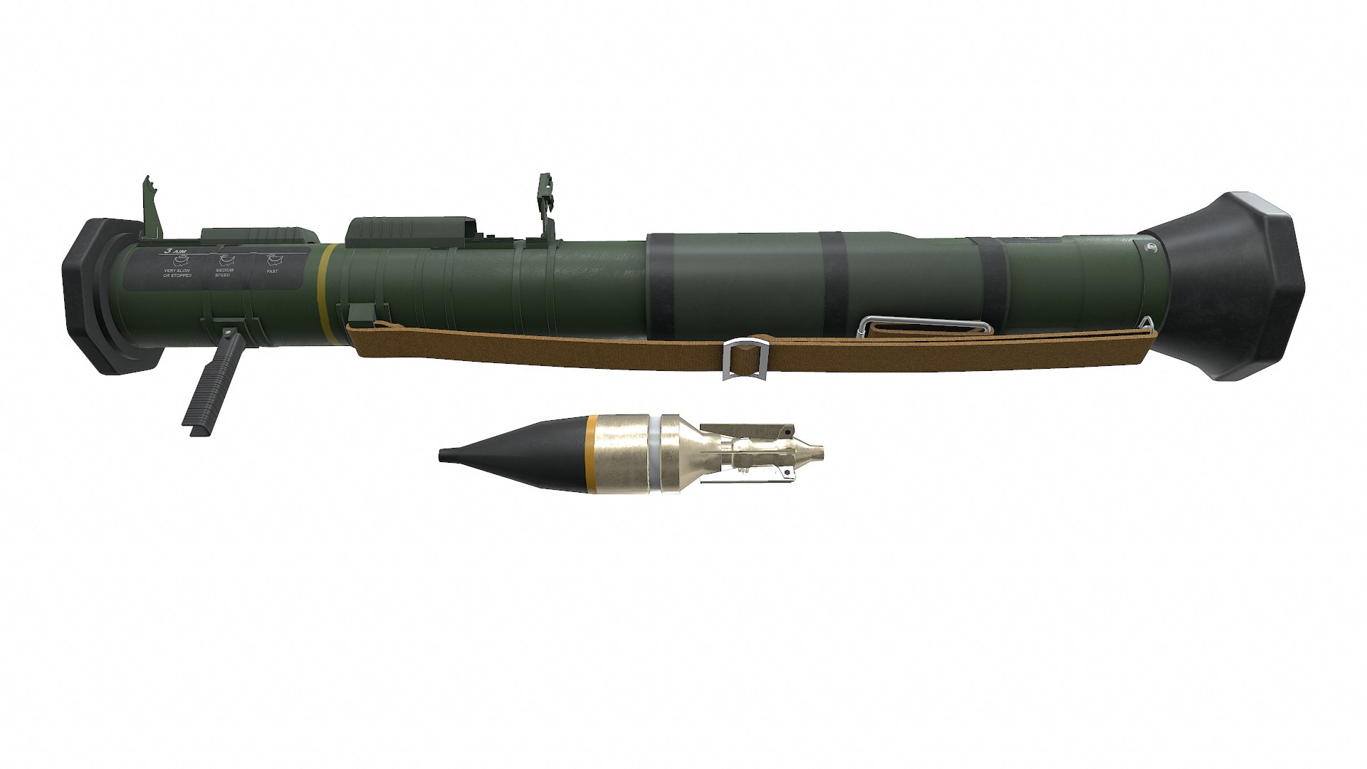 3D AT4 Anti Tank Rocket Launcher Low-poly PBR - TurboSquid 1953488