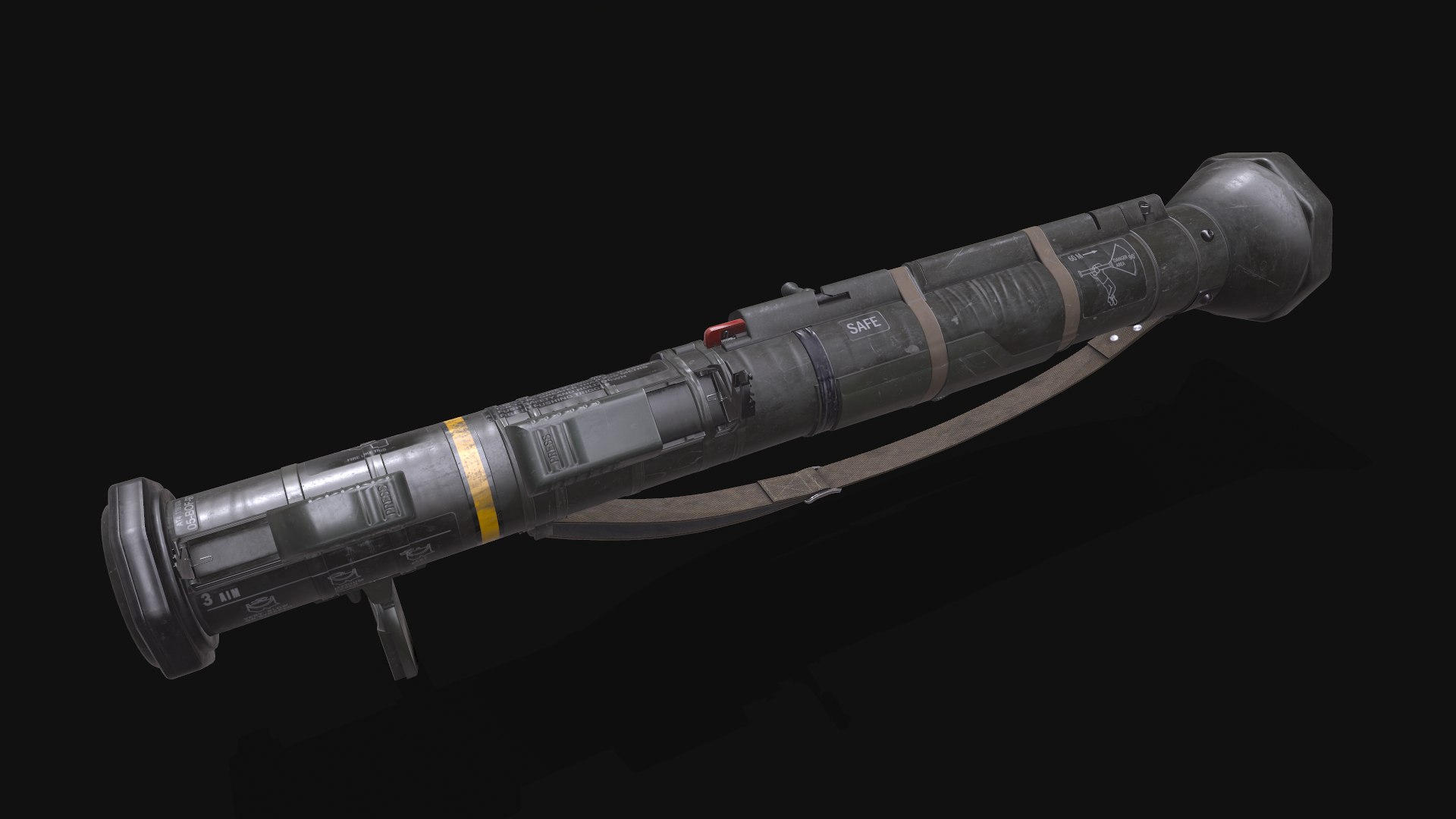 3D AT4 Anti Tank Rocket Launcher Low-poly PBR - TurboSquid 1953488