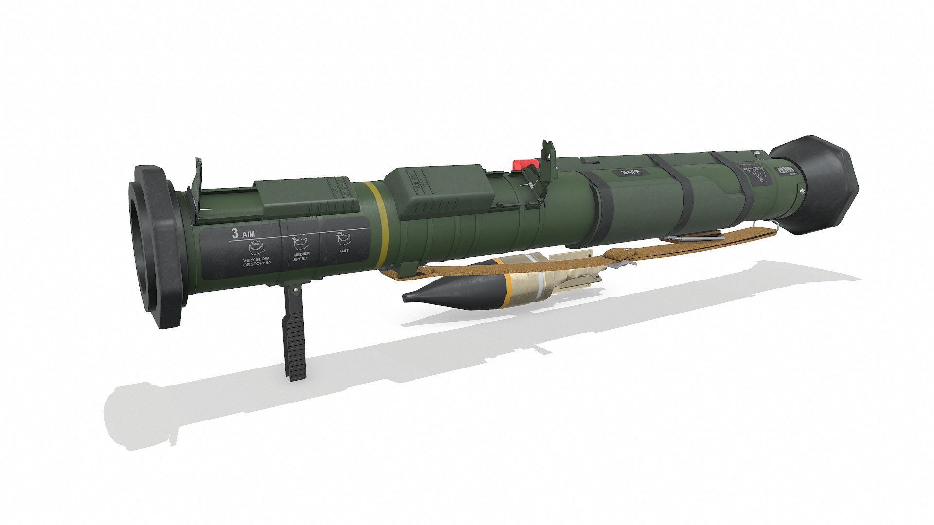3D AT4 Anti Tank Rocket Launcher Low-poly PBR - TurboSquid 1953488
