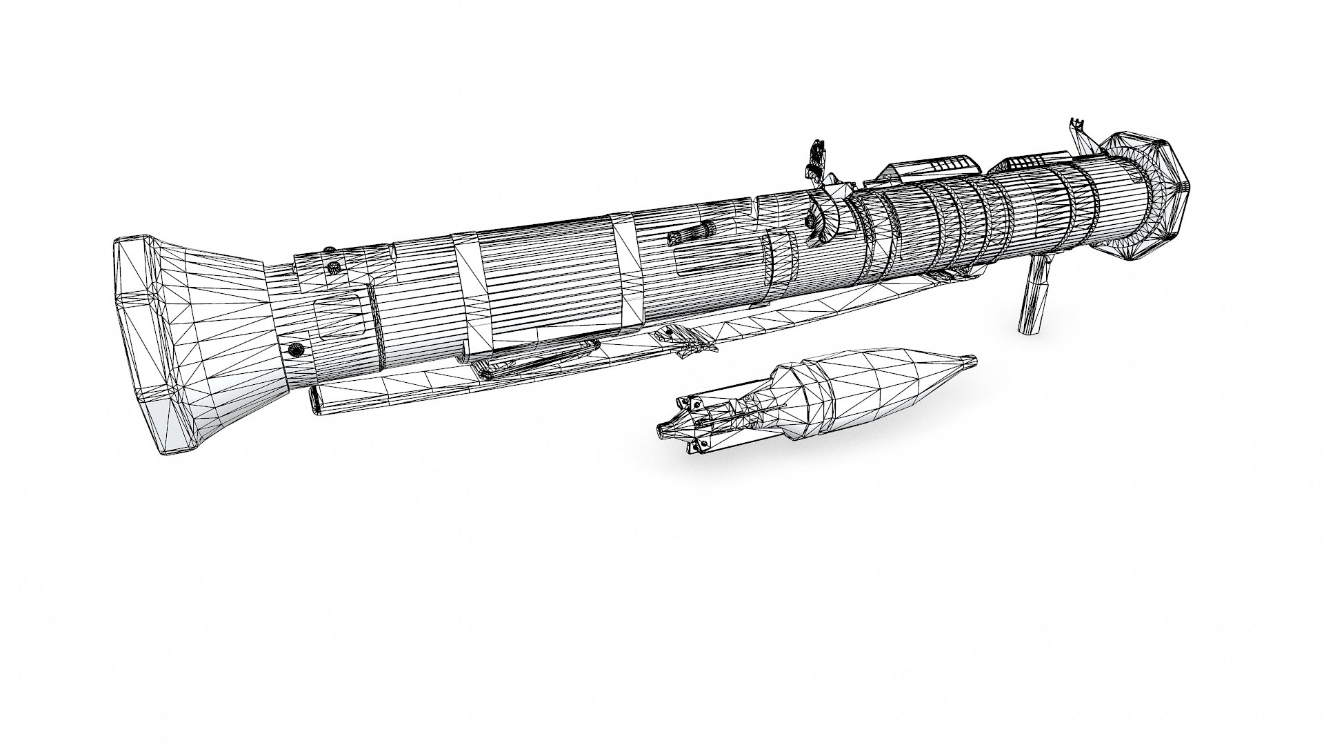 3D AT4 Anti Tank Rocket Launcher Low-poly PBR - TurboSquid 1953488