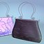3d handbags twisted wire handle model