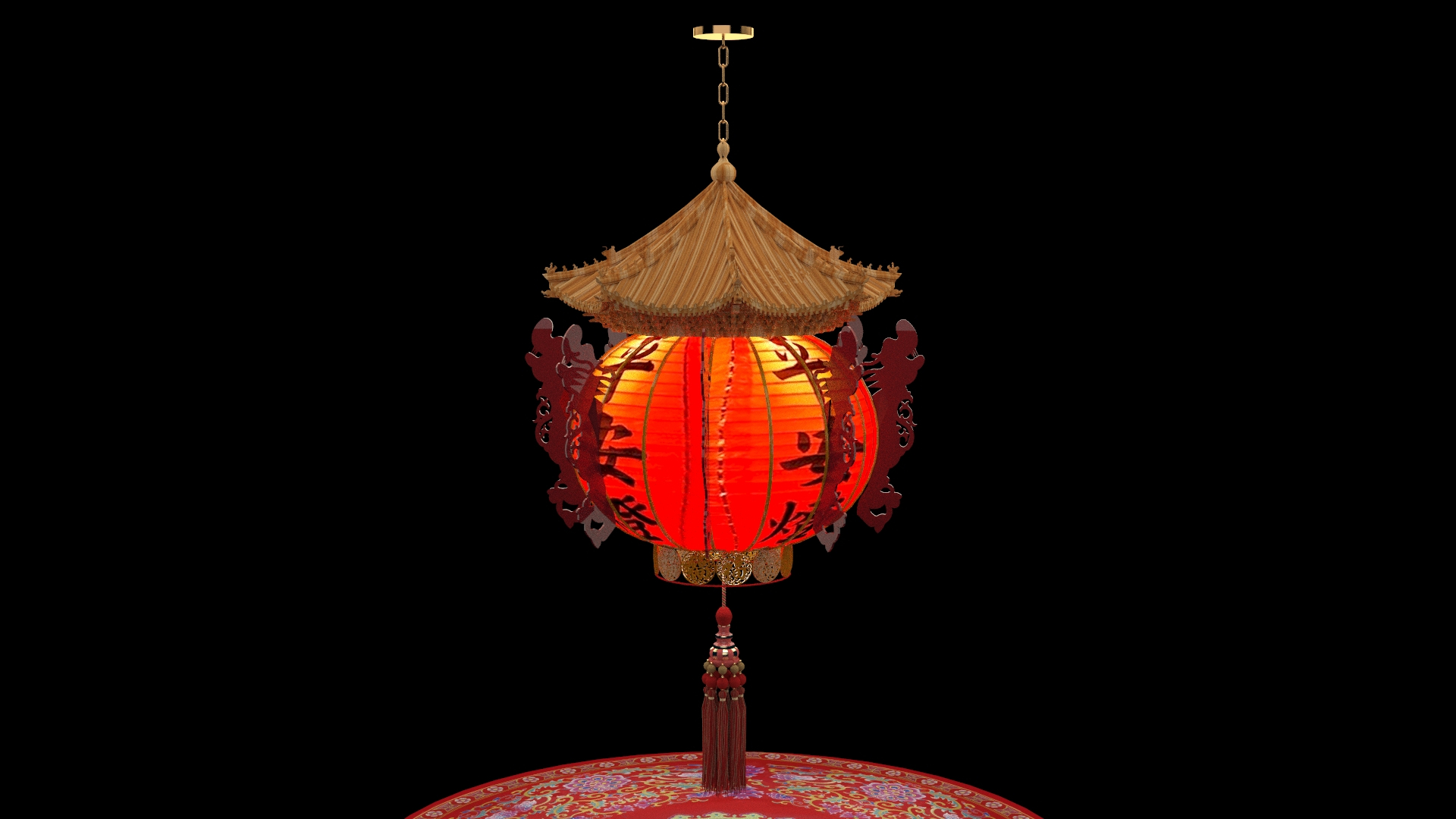Chinese Red Lantern - TurboSquid 2292633