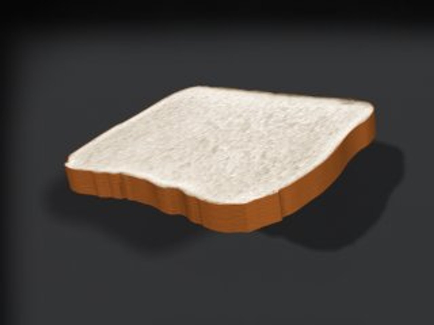 bread slice 3d model