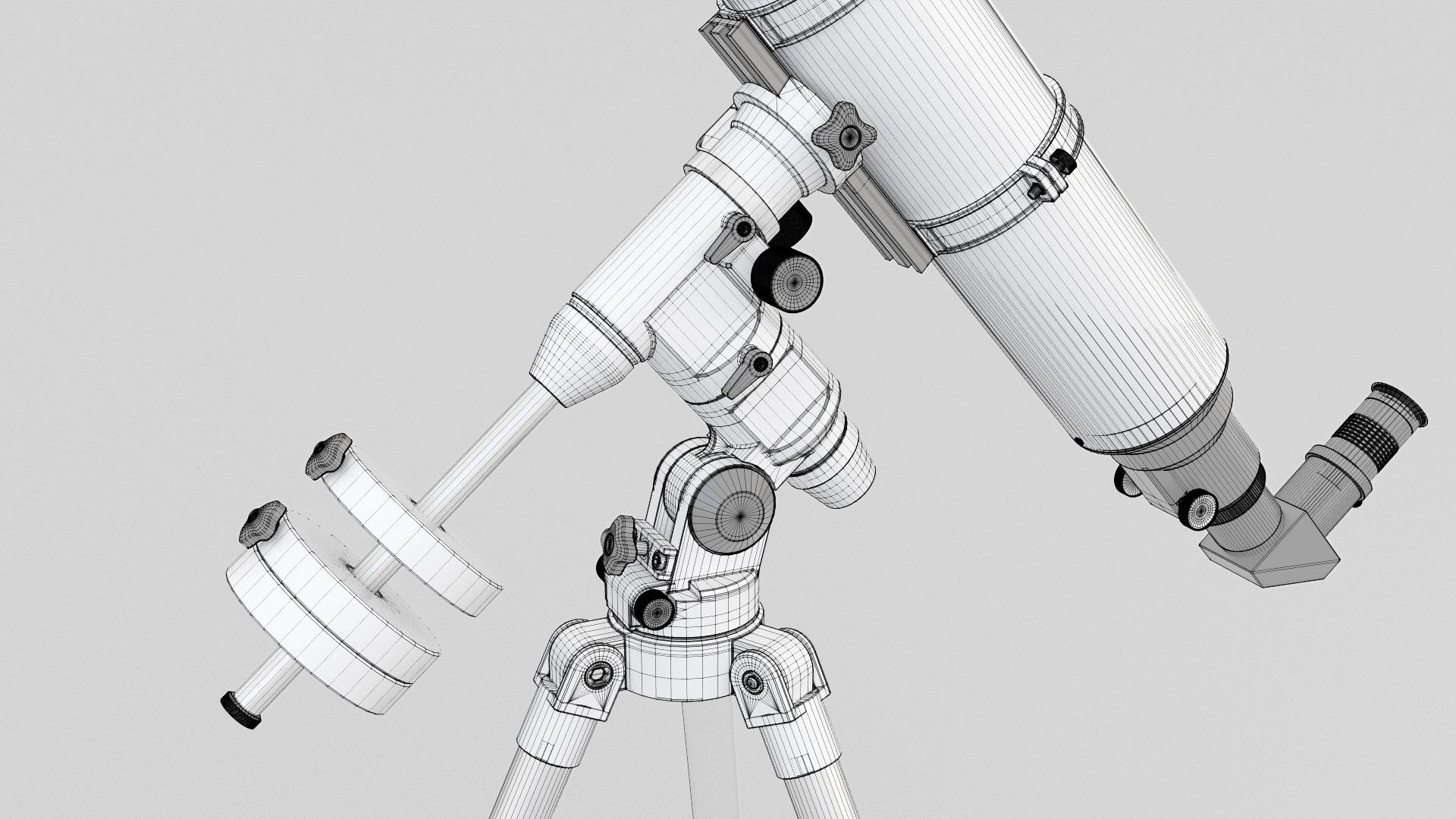 Telescope Refracting Scope Model - TurboSquid 1529478