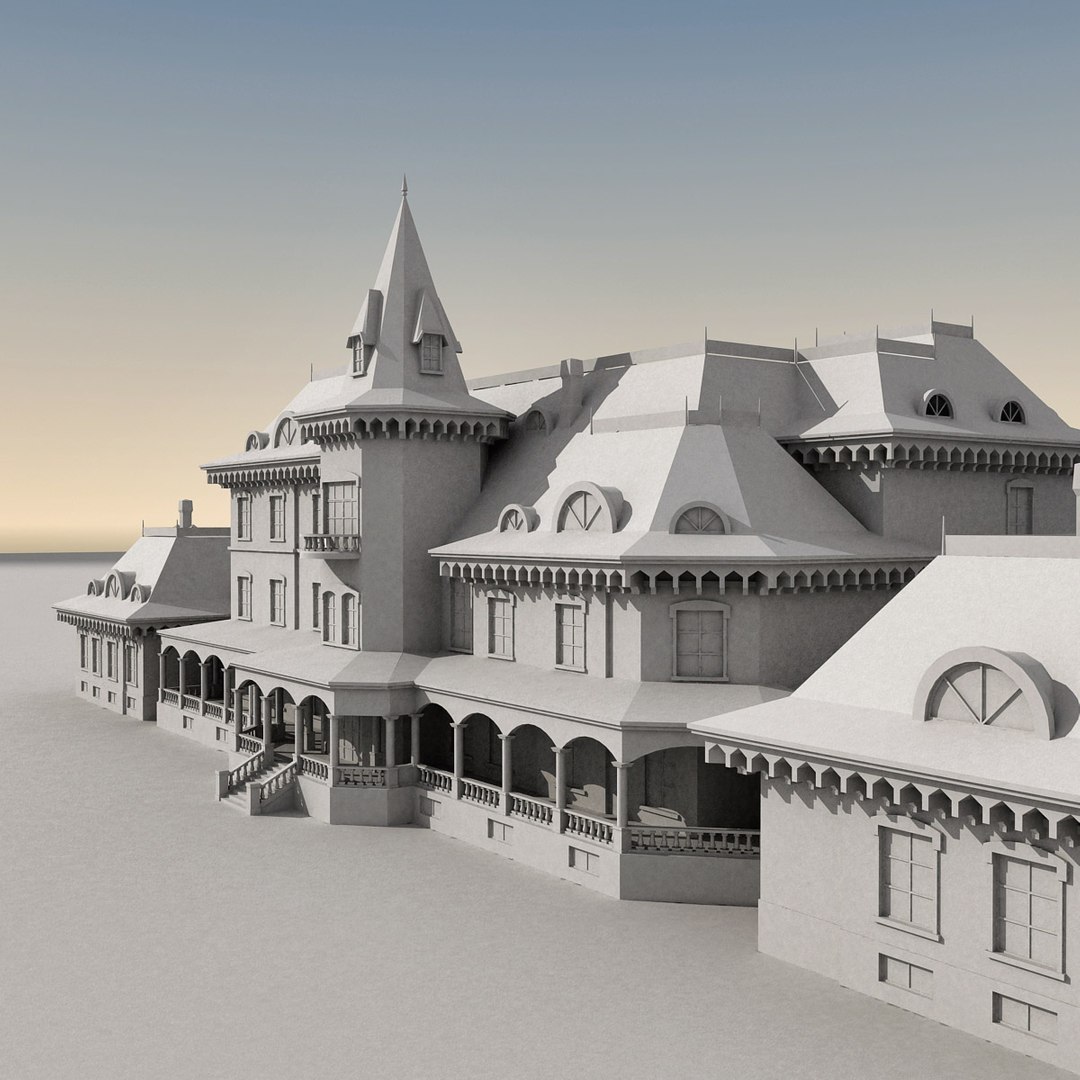 3d european building europe model