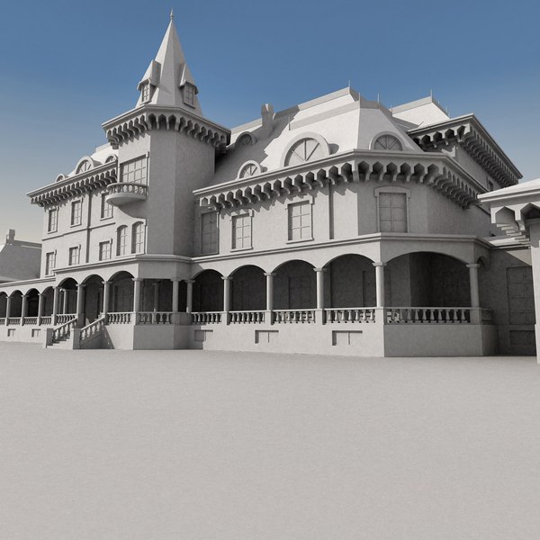 3d european building europe model