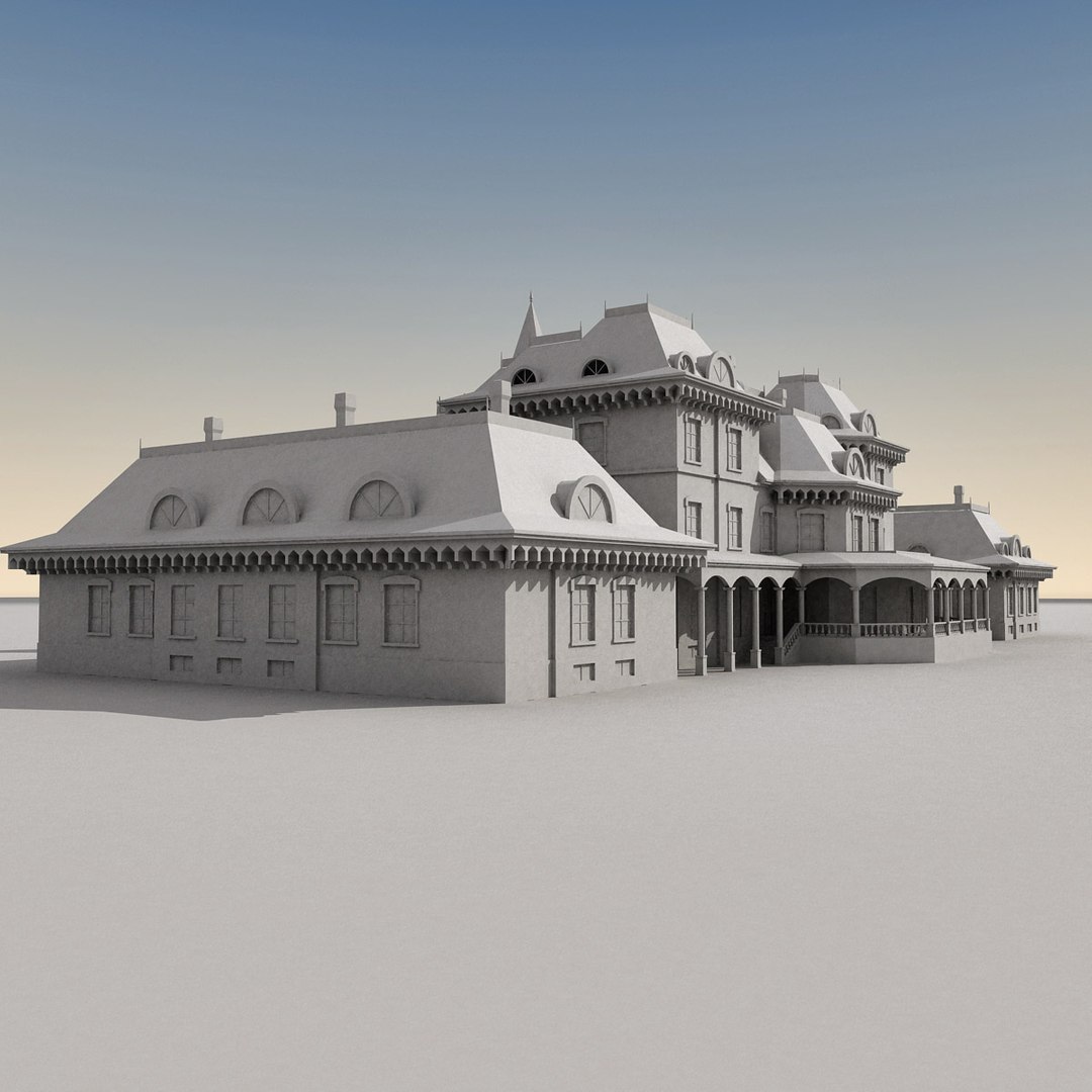 3d european building europe model