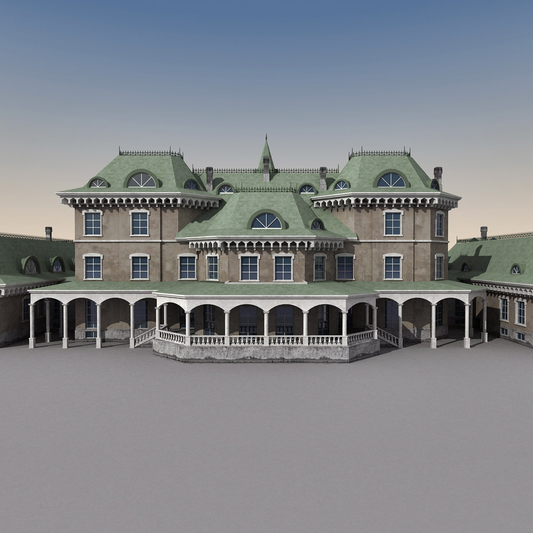 3d european building europe model