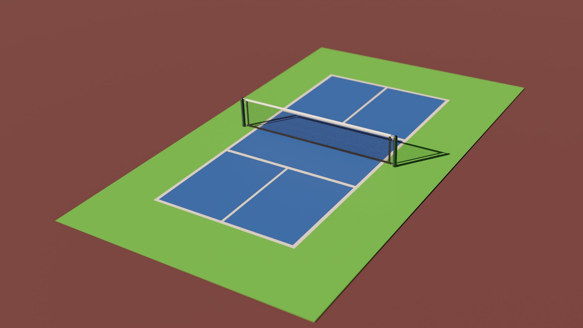 3D Pickleball Court - TurboSquid 1860392