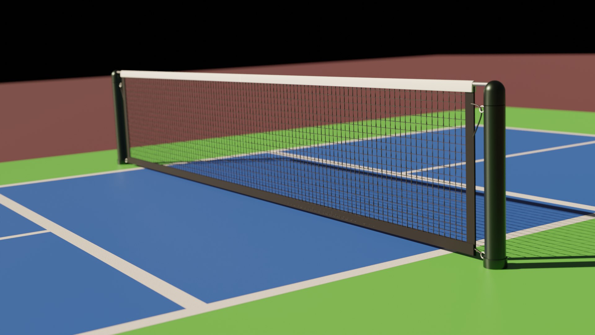 3D Pickleball Court - TurboSquid 1860392