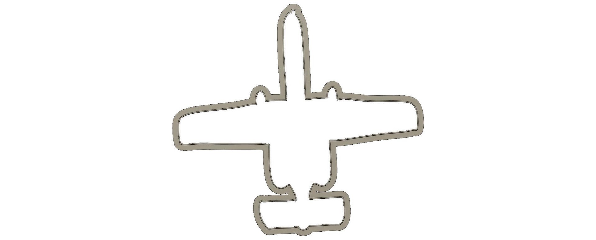 Outline Usaf A-10 Thunderbolt 3D Model - TurboSquid 1295784