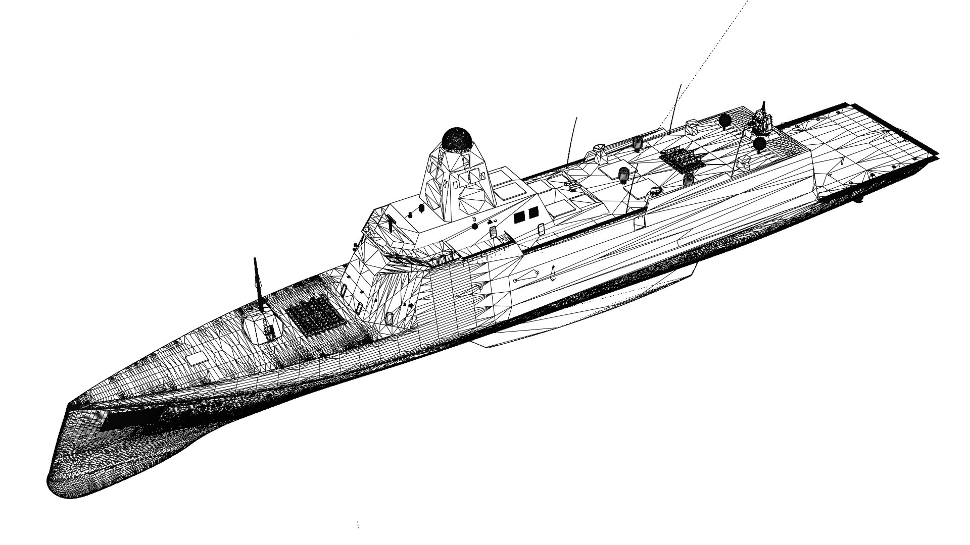 Destroyer KDDX 3D Model - TurboSquid 2206616