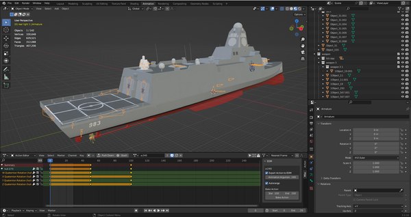 modelo 3d Destructor KDDX - TurboSquid 2206616