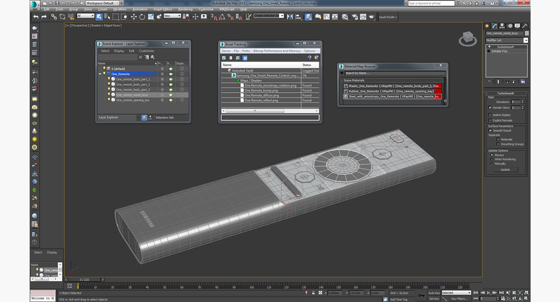 3D Samsung Smart Remote Control - TurboSquid 1362780