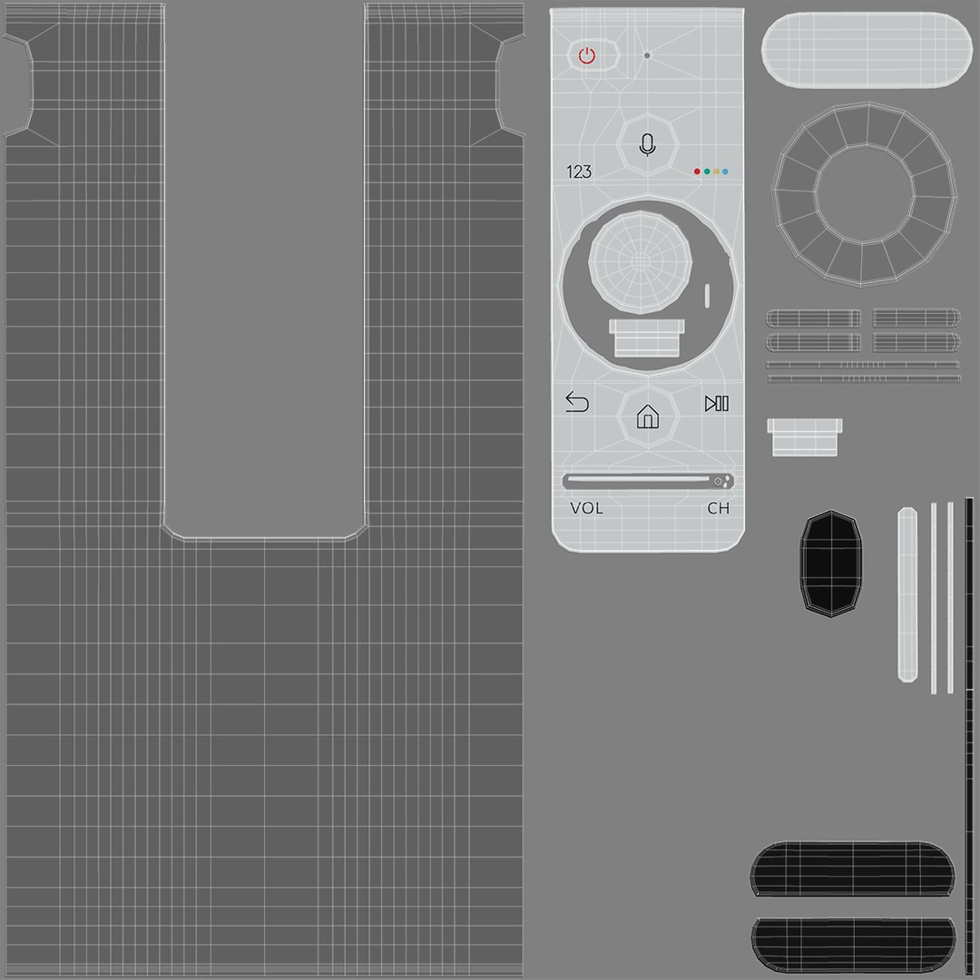 3D Samsung Smart Remote Control - TurboSquid 1362780